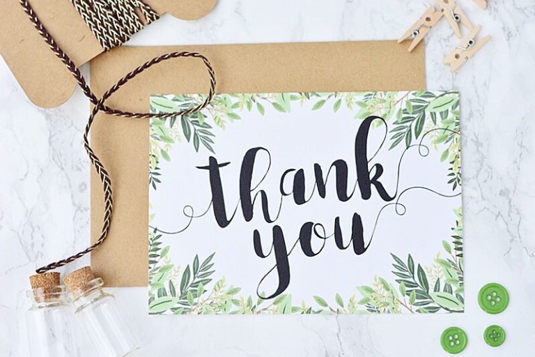 Free Botanical Thank You Card Downloads! – Herbal Academy