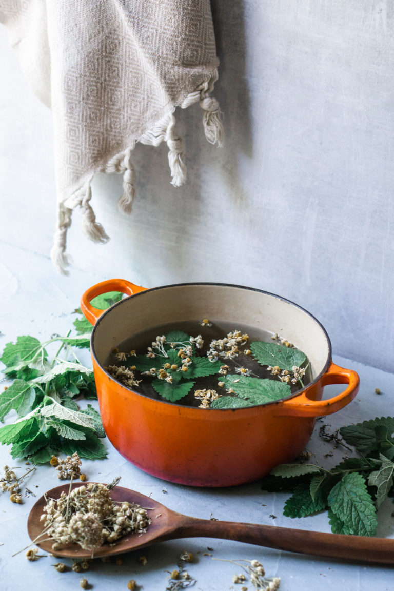 Try A Cooling Herbal Compress for Hot Summer Days