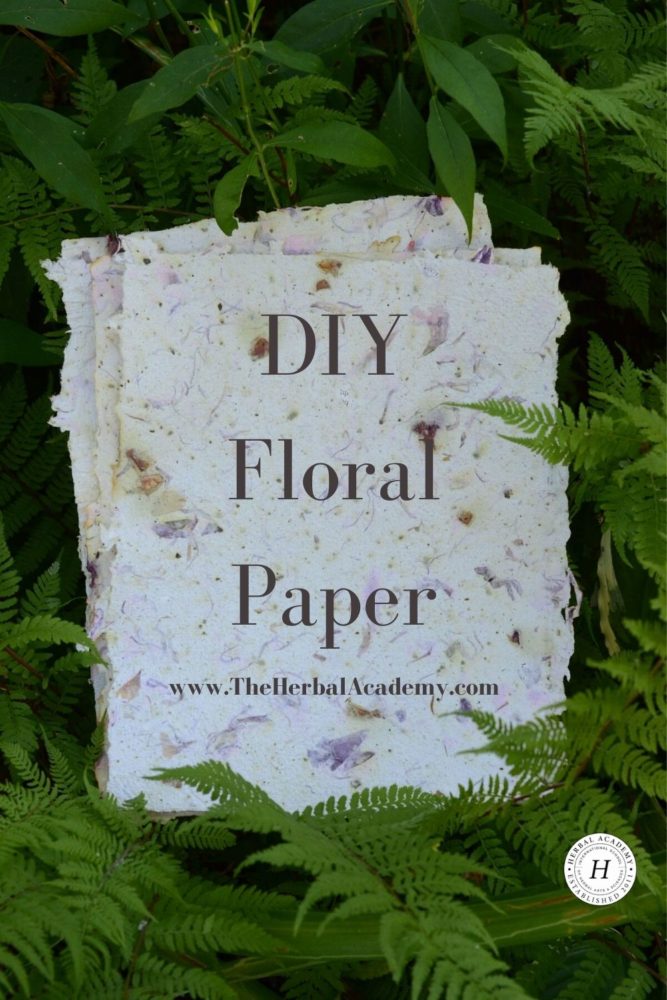 Handmade Floral Paper: A Family-Friendly Project