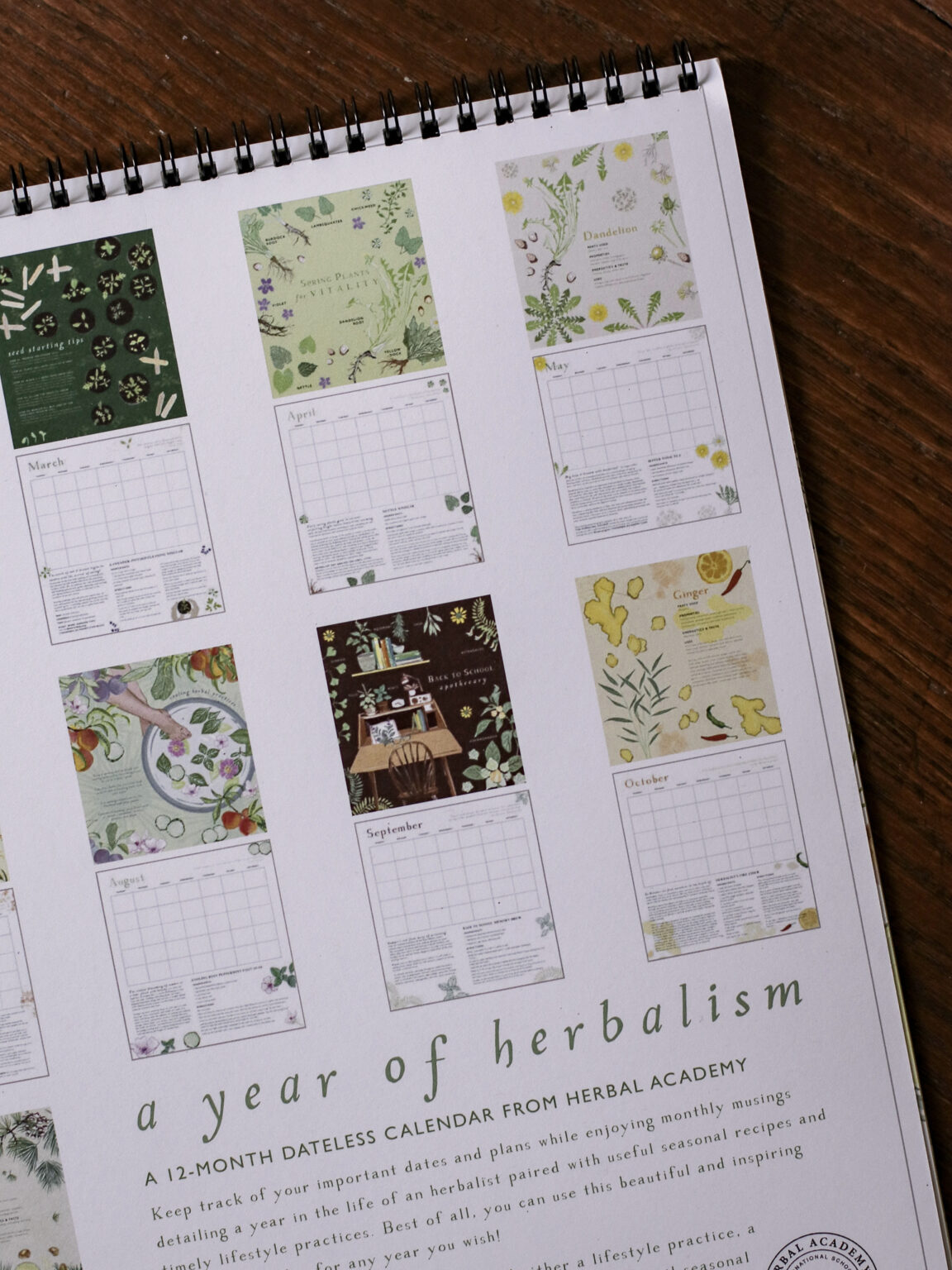 12-Month Herbal Wellness Calendar – Herbal Academy