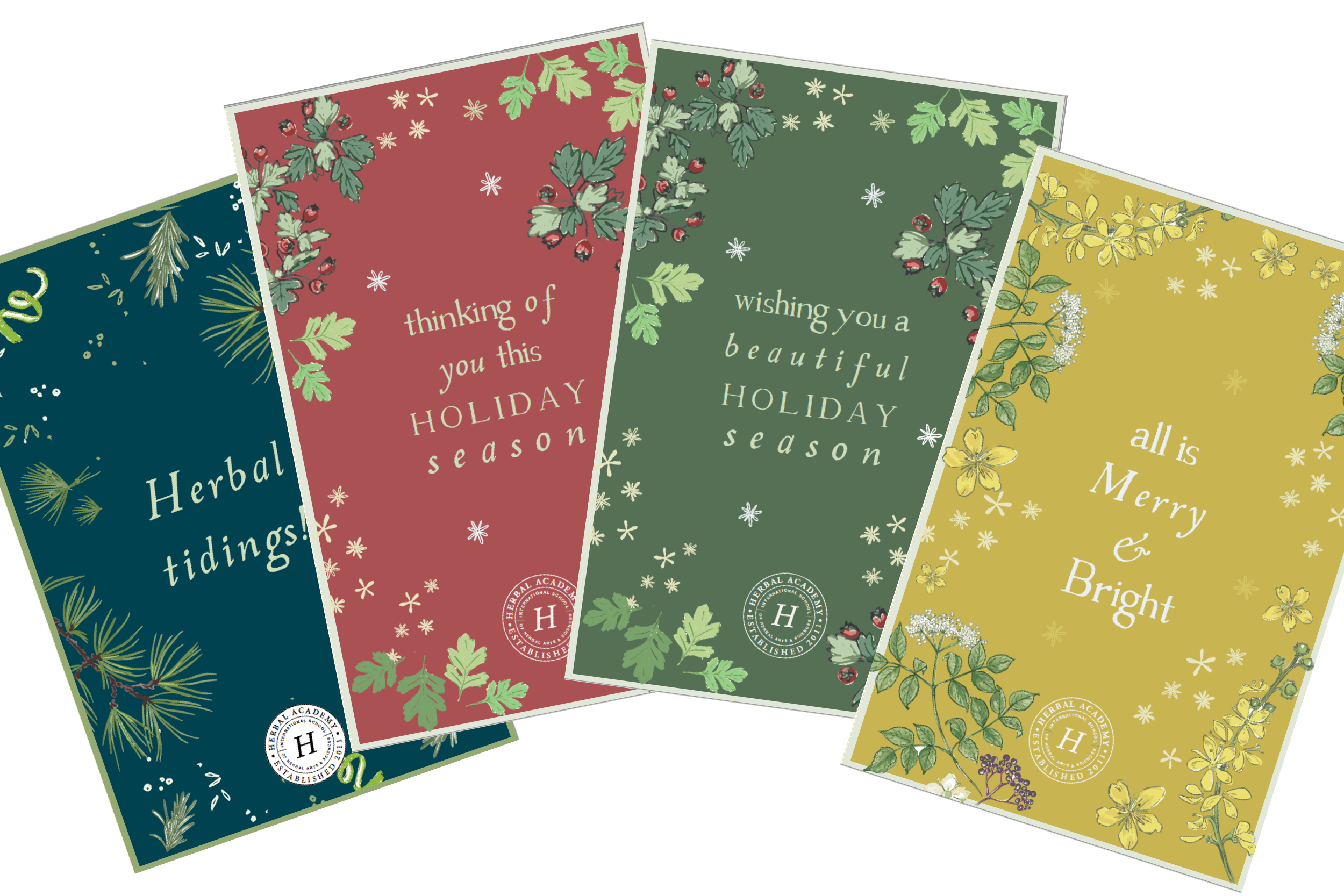 Get our Free Botanical Holiday Cards – Herbal Academy