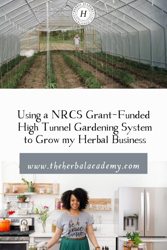 Using a NRCS Grant-Funded High Tunnel Gardening System to Grow my Herbal Business – Herbal Academy