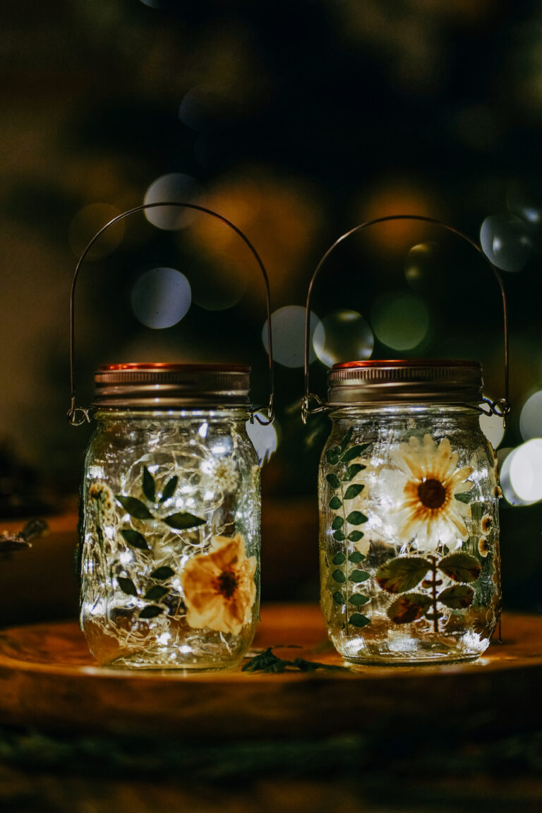 Make a Beautiful Winter Lantern With Pressed Flowers to Celebrate the ...